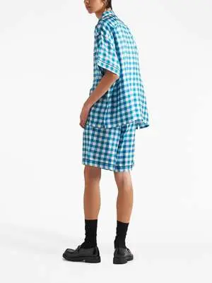 Prada Check-print Bermuda Shorts