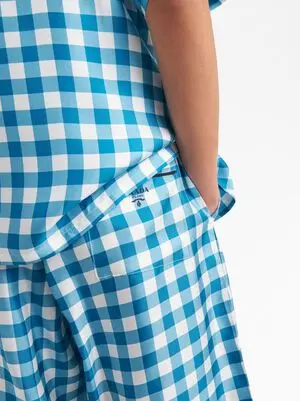 Prada Check-print Bermuda Shorts