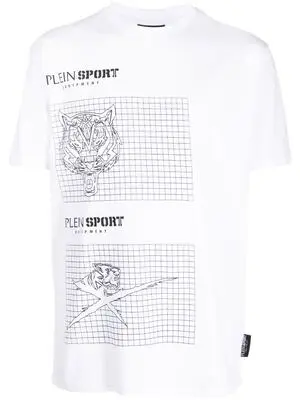 PLEIN SPORT Graphic-print Short-sleeve T-shirt - White