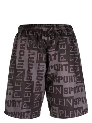 PLEIN SPORT Logo-print Swim Shorts