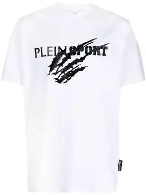 PLEIN SPORT Logo-print Short-sleeve T-shirt - White