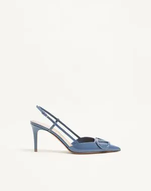 VALENTINO GARAVANI WITH UNDERCOVER Garavani Vlogo Signature Slingback Pumps - Azure
