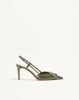 VALENTINO GARAVANI WITH UNDERCOVER Garavani Vlogo Signature Slingback Pumps - Military Green