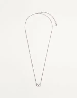 Valentino Garavani Vlogo Signature Chain Necklace - Transparent
