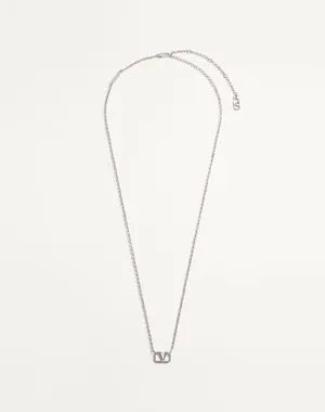 Valentino Garavani Valentino Garavani Vlogo Signature Chain Necklace Transparent