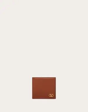 Valentino Garavani VLogo Signature Cardholder Saddle Brown