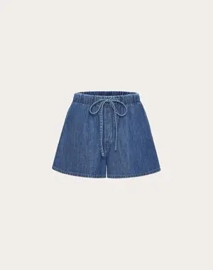 Valentino Garavani Valentino Denim Chambray Shorts Denim