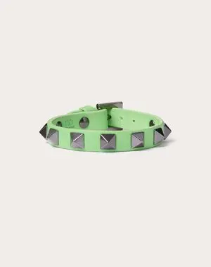 Valentino Garavani Valentino Garavani Rockstud Leather Bracelet Mint