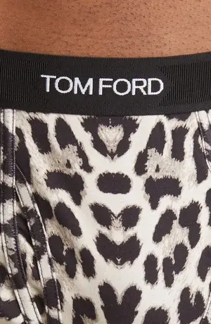 TOM FORD Print Boxer Briefs - Snow Leopard