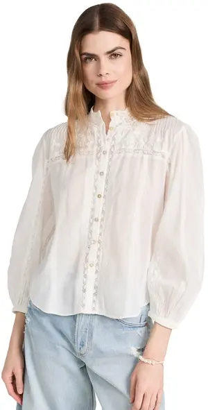 Loveshackfancy Collared Blouses