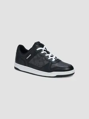 COACH Signature Leather Monogrammed Sneakers