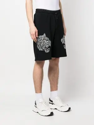 PLEIN SPORT Tiger Print Shorts