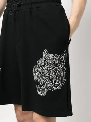 PLEIN SPORT Tiger Print Shorts