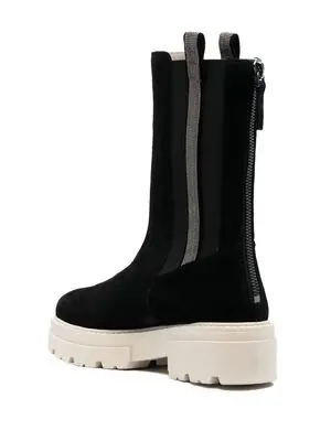 Fabiana Filippi Suede Chelsea Boots - Black