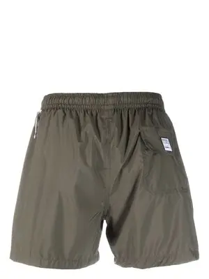 Fedeli Logo-patch Swim Shorts - Green