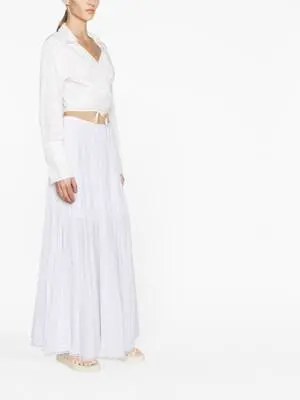 Charo Ruiz Ibiza Norma Fluted Maxi Skirt