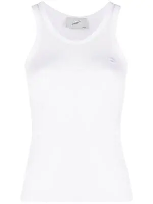 Coperni Semi-sheer Racerback Top - White