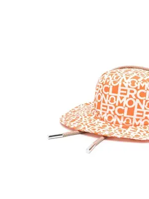 Moncler Graphic Print Sun Hat - Orange