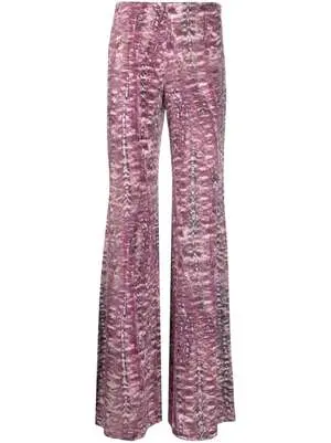 Alberta Ferretti Graphic-print Trousers