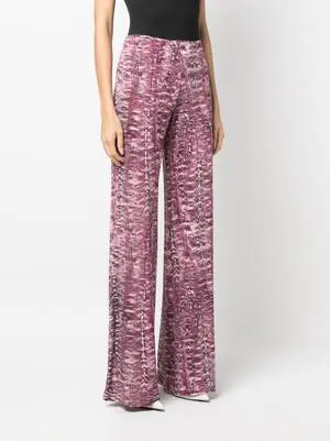 Alberta Ferretti Graphic-print Trousers