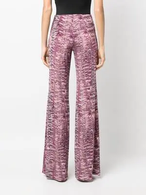 Alberta Ferretti Graphic-print Trousers