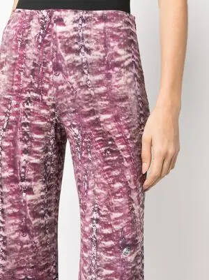 Alberta Ferretti Graphic-print Trousers