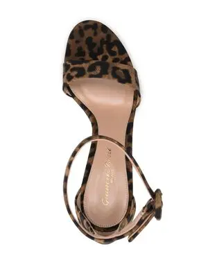 GIANVITO ROSSI Holly 120mm Leopard-print Sandals