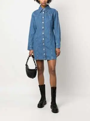 LEVI'S Long-sleeve Mini Dress - Blue