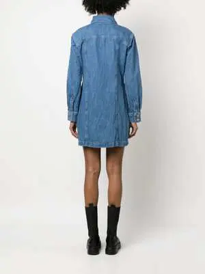 LEVI'S Long-sleeve Mini Dress - Blue