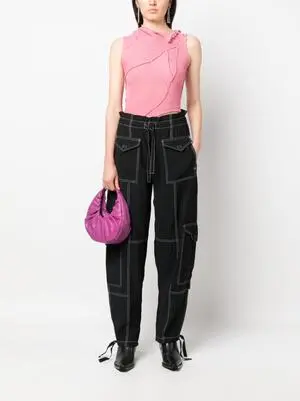 GANNI Topstitch Cargo Trousers