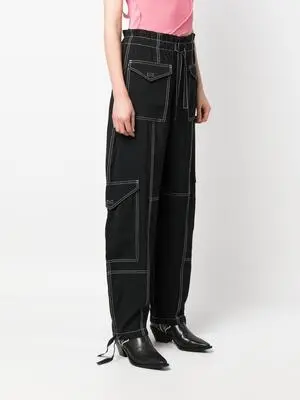 GANNI Topstitch Cargo Trousers