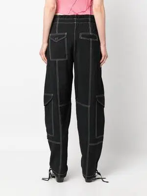 GANNI Topstitch Cargo Trousers