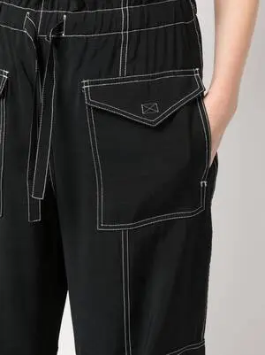 GANNI Topstitch Cargo Trousers