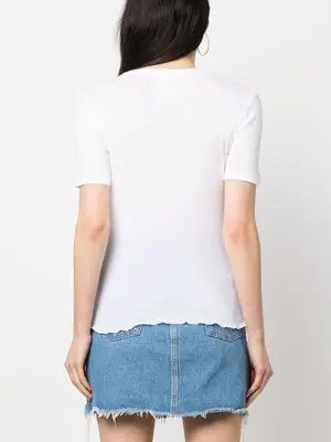 SEMICOUTURE Lettuce-hem T-shirt
