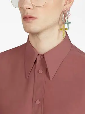 Gucci Long-sleeve Silk Shirt