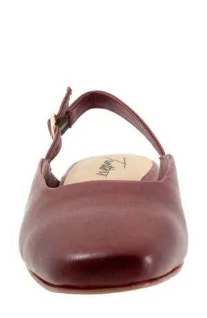 Trotters Holly Slingback Flat - Sangria