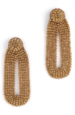 Deepa Gurnani Deepa Gurnani Bianca Drop Earrings Gold