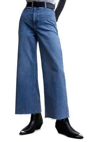 Mango High-waist Culotte Jeans