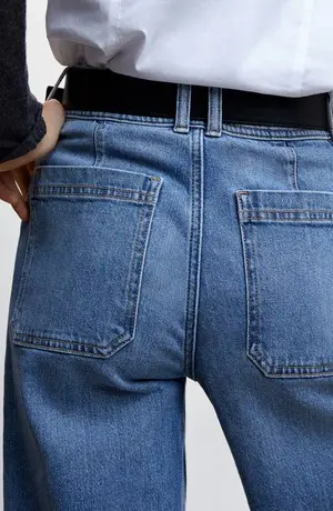 Mango High-waist Culotte Jeans