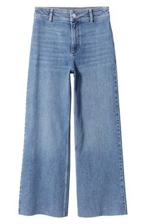 Mango High-waist Culotte Jeans