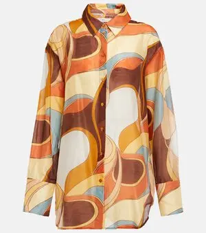 SIR. Printed Cotton And Silk Shirt