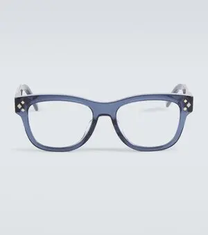 Dior Cd Diamondo S1i Rectangular Glasses - Blue