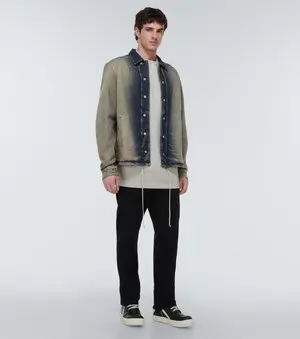 Rick Owens Faded Denim Shirt Jacket