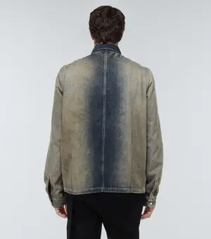 Rick Owens Faded Denim Shirt Jacket