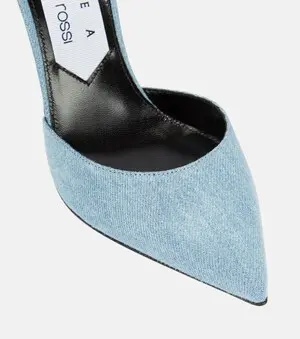 AREA X Sergio Rossi Marquise Denim Pumps