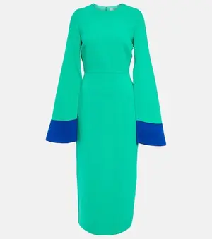 ROKSANDA Wool Midi Dress - Blue
