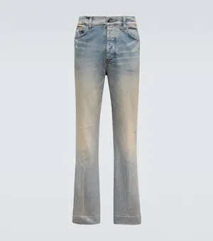 Amiri Distressed Embellished Denim Jeans