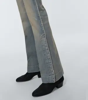 Amiri Distressed Embellished Denim Jeans