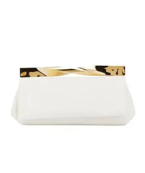 AQUAZZURA Twist Leather Clutch