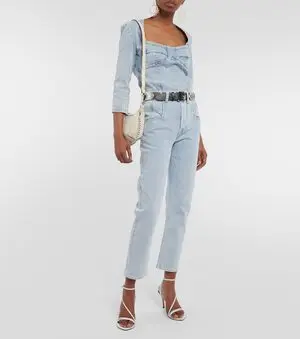 Isabel Marant Vanio Bleached Denim Top